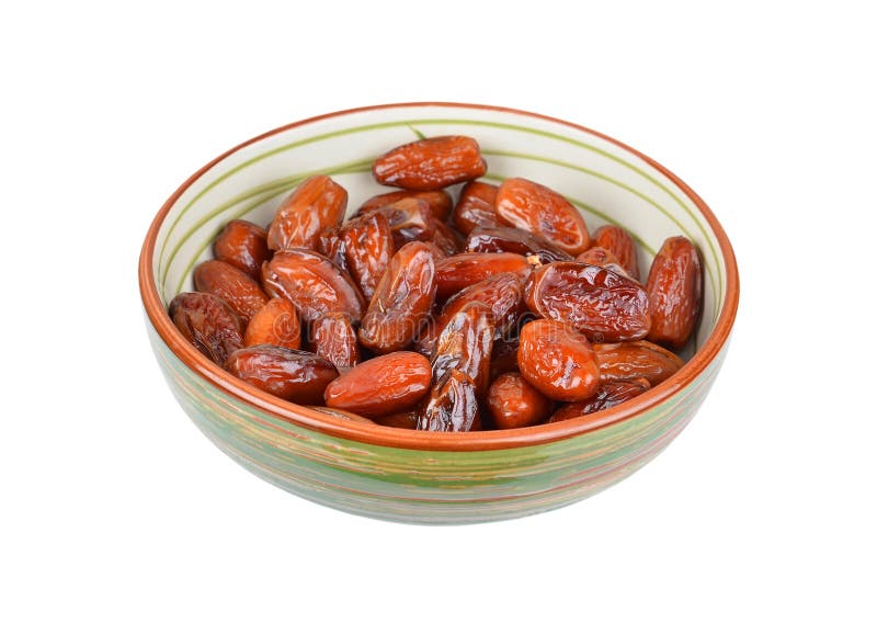 Date fruit in bowl stock photo. Image of brown, cuisine - 30607590
