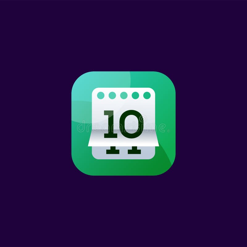 Date Icon Design Ready To Use Stock Illustration - Illustration of ...