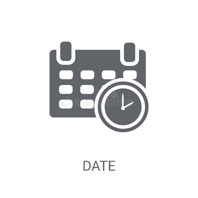 Date Icon. Trendy Date Logo Concept on White Background from Hum Stock ...