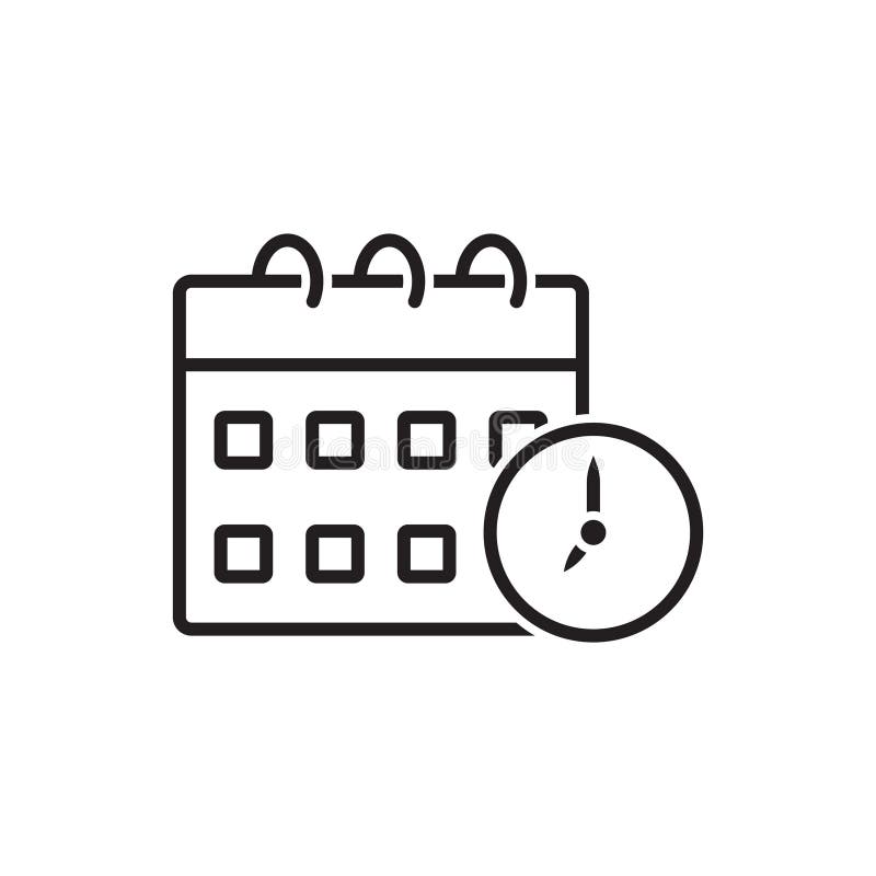 Date icon vector stock vector. Illustration of planning - 309365685