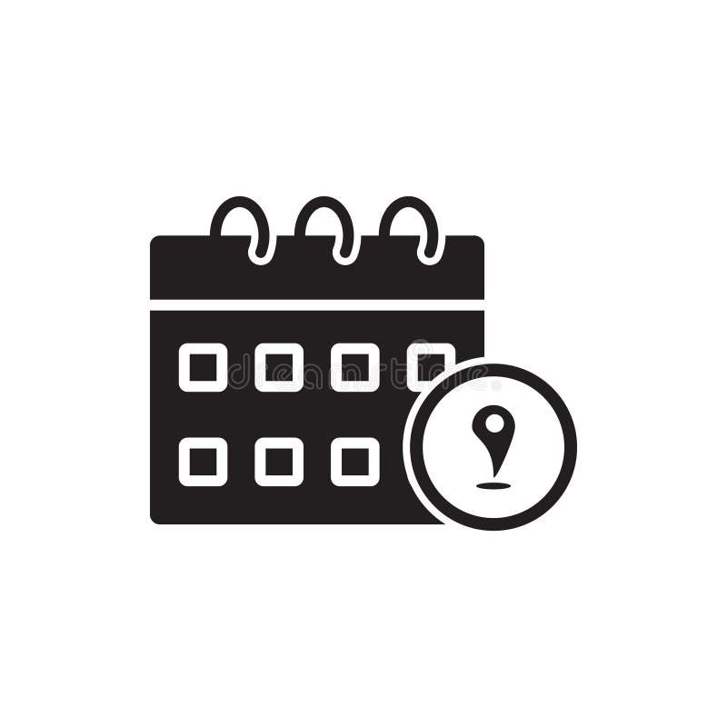 Date icon vector stock vector. Illustration of isolated - 309365824