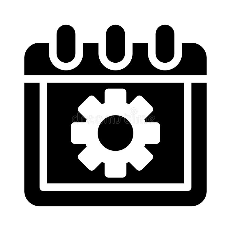 Date Vector Glyph Flat Icon Stock Vector - Illustration of flat, agenda ...