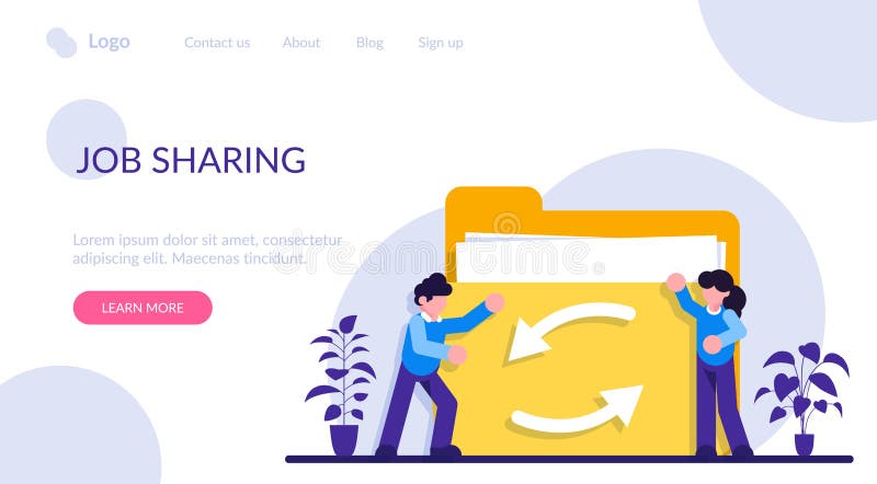 Date or Job Sharing Concept. Delegating Duties and Responsibilities To ...