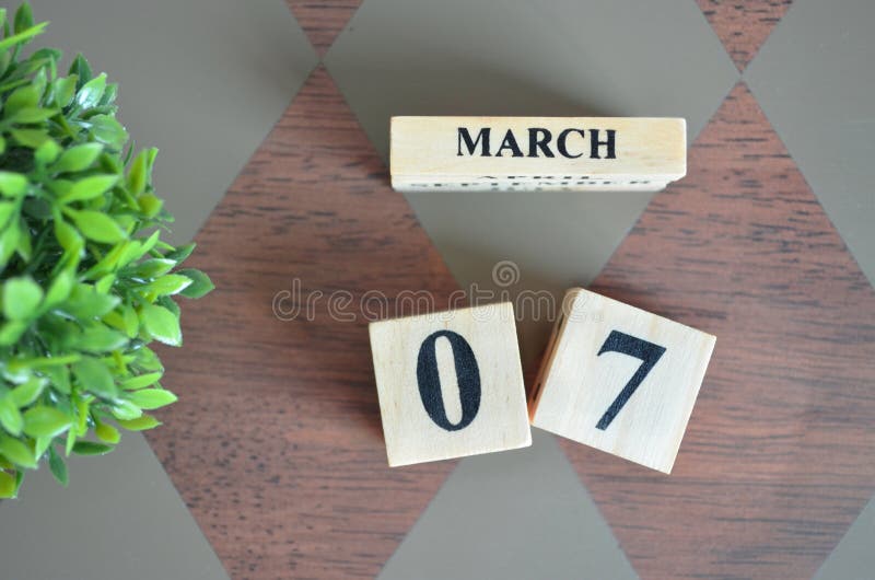 Date of March with Leaf on Diamond. Stock Image - Image of leaf ...