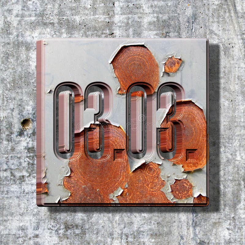 Date: March 3rd - Word, Lettering or Text As 3D Illustration, 3D ...