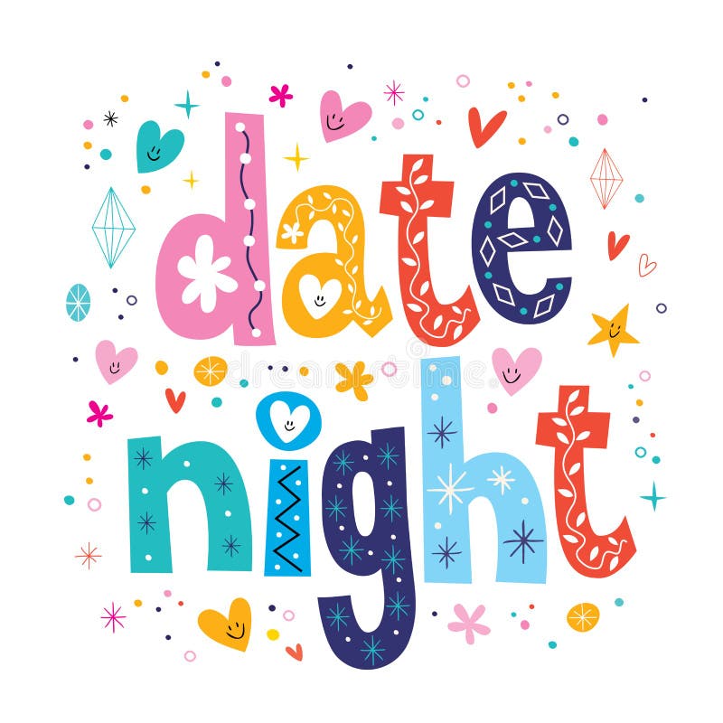 Date night stock vector. Illustration of dating, lust - 53482808