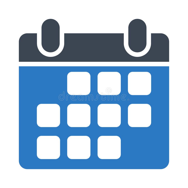 Date Reception Vector Glyph Color Icon Stock Vector - Illustration of ...