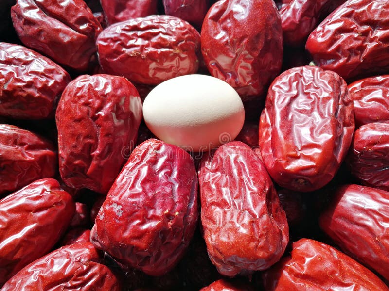 Grande Date Rouge - Fruit De Jujube Photo stock - Image du curatif ...