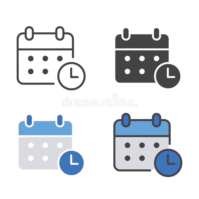 Time table. Schedule icon stock vector. Illustration of icon - 226943910