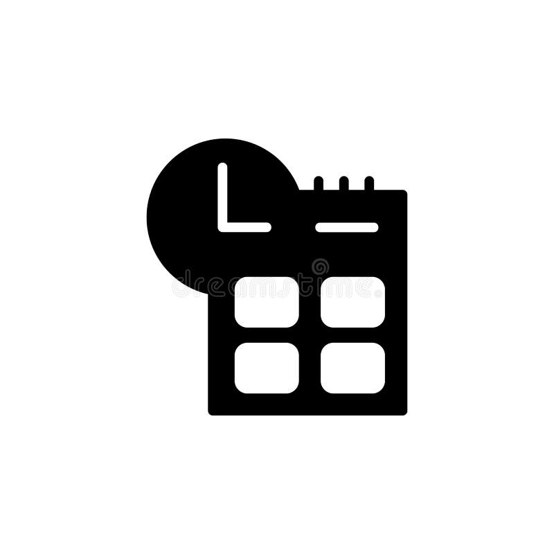 Date and Time Icon. Application Icon. Perfect for Logo, Website ...