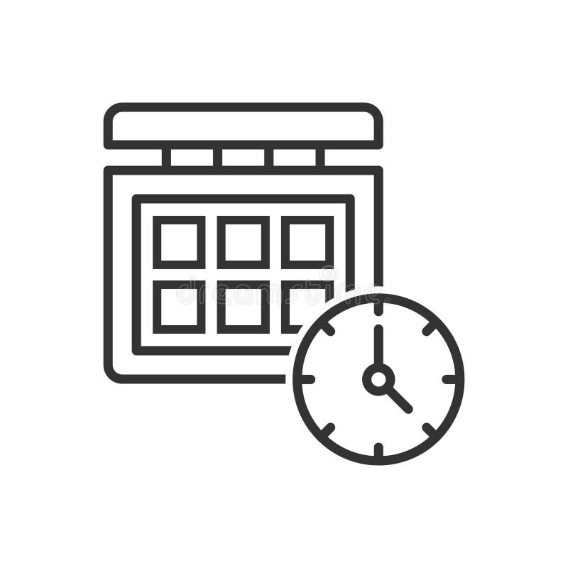 Date Time Icon - Calender Icon Stock Illustration - Illustration of ...