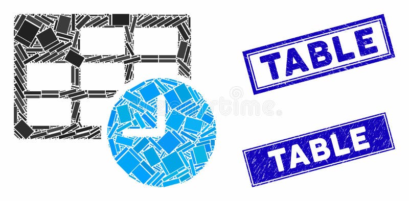 Date and Time Mosaic and Scratched Rectangle Watermarks Stock ...