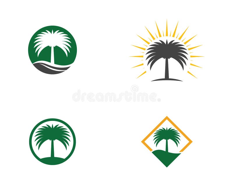 Date Tree Icon Vector Illustration Stock Vector - Illustration of ...