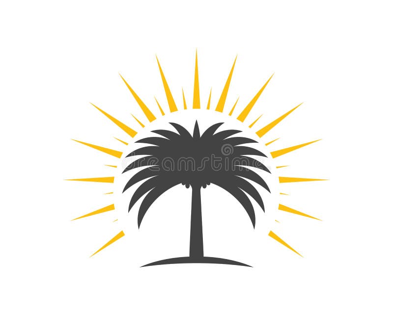 Date Tree Icon Vector Illustration Stock Vector - Illustration of dates ...