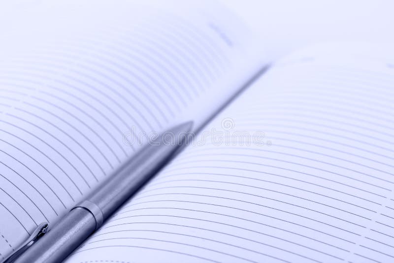 Datebook with a pen stock image. Image of paper, organizer - 24569375