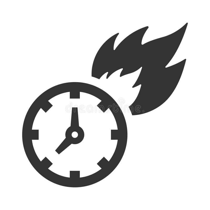 Dateline icon stock vector. Illustration of flame, symbol - 269380557