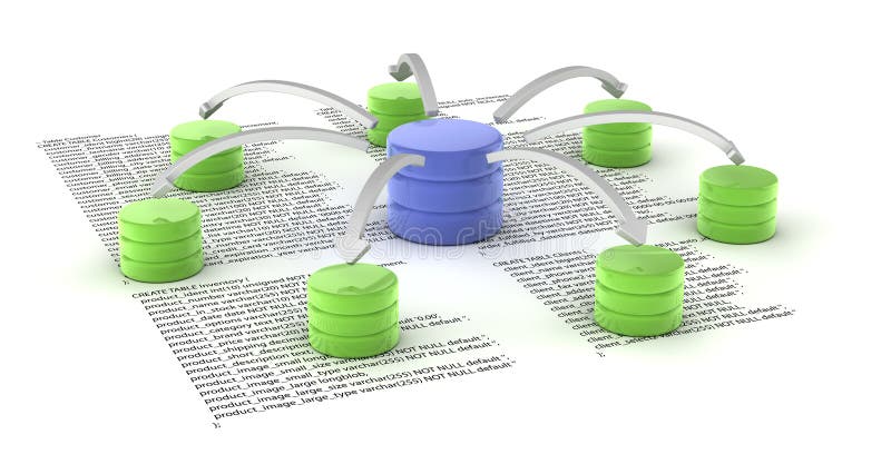 Analyse-Handelsnachrichten Der Datenbank Verteilung Verbundene Vektor ...