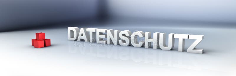 Datenschutz text concept stock illustration. Illustration of access ...