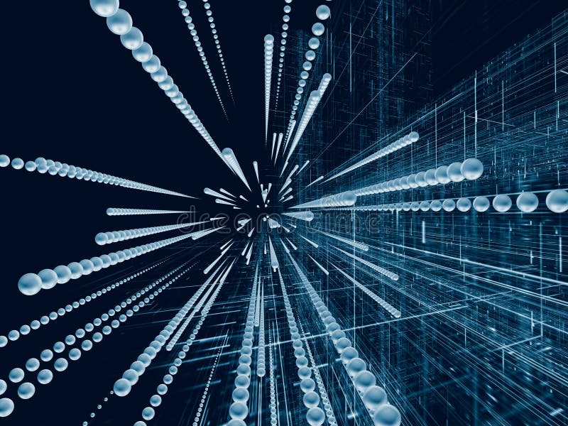Datenstrom stock abbildung. Illustration von dimensional - 21514024