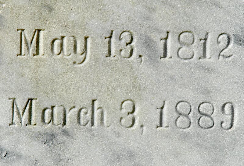Tombstone with dates stock photo. Image of memorial, dead - 24648798