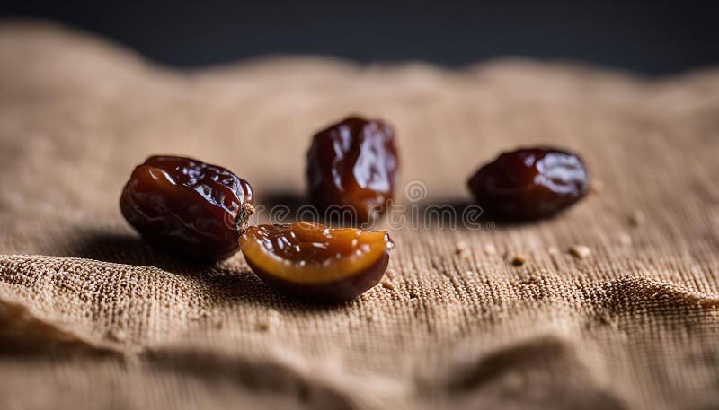 Dates on Brown Fabric stock illustration. Illustration of brown - 348592936