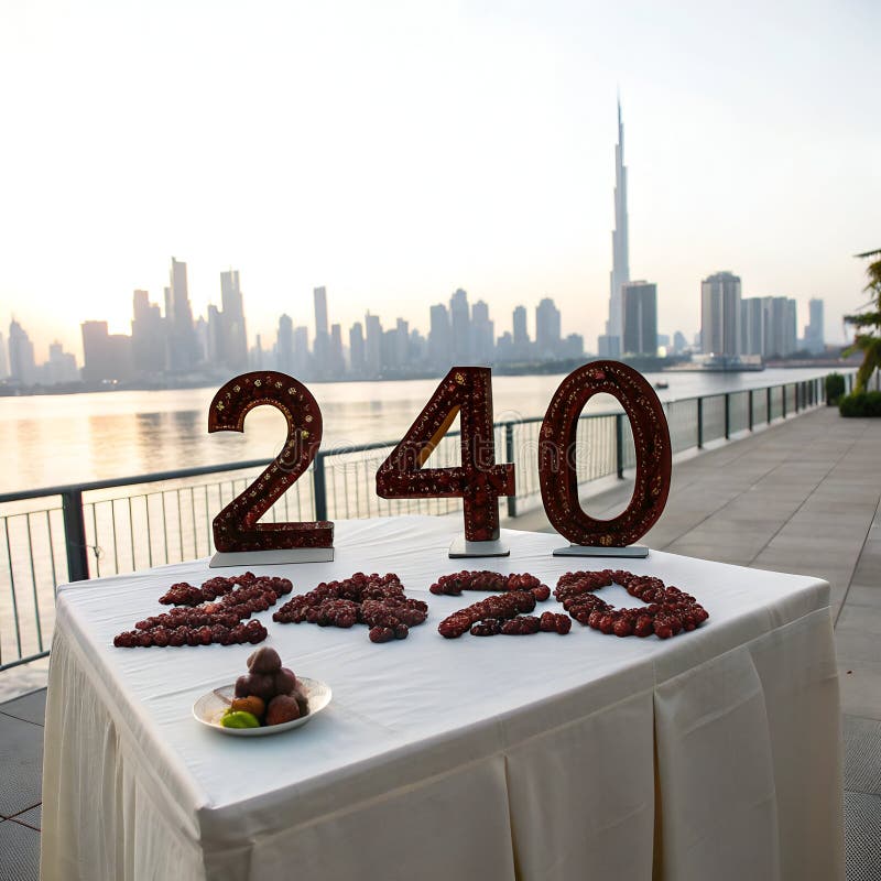 Dates with City Skyline for Ramadan Banner Design Stock Illustration ...