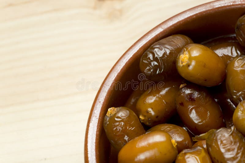 Dates in a clay pot. stock image. Image of fruit, vegan - 82652927