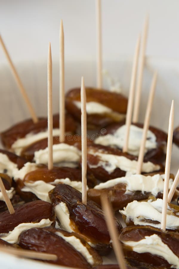 Dates with Cream Cheese stock photo. Image of appetizer - 14178702
