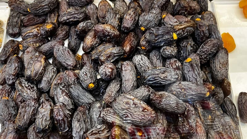 Dates on Display at the Market Stall Stock Photo - Image of harvest ...