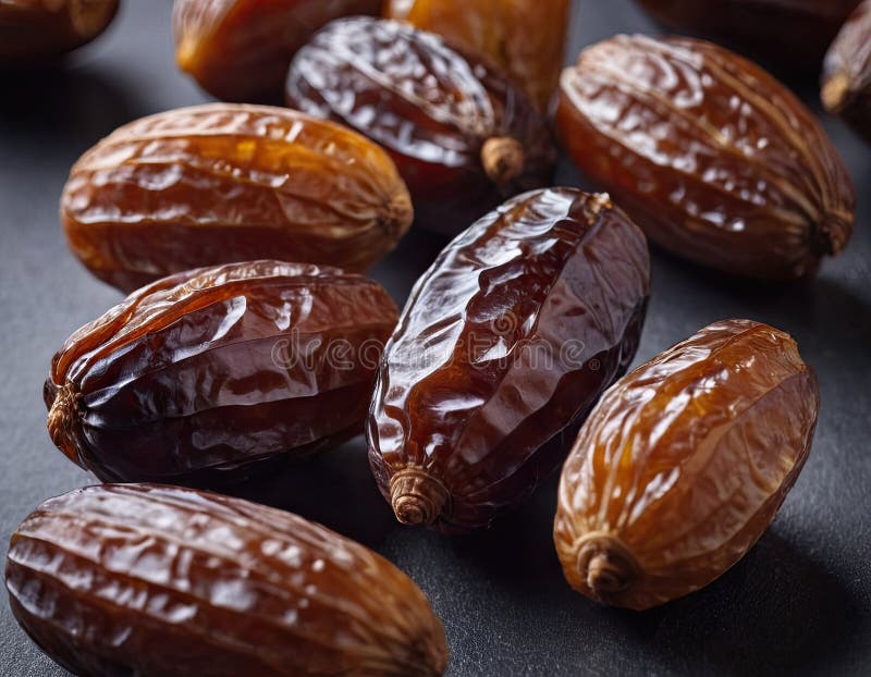 Dates Fruit, Closeup Dates Photo. Stock Illustration - Illustration of ...