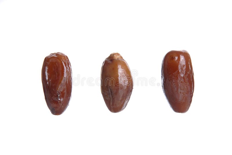 Dates isolated over white stock image. Image of brown - 4758019