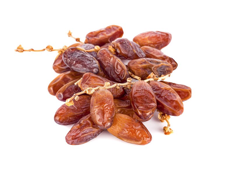Dates Isolated on White Background Stock Image - Image of closeup ...