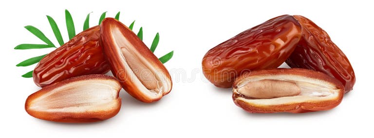 Dates Isolated on White Background with Full Depth of Field. Stock ...