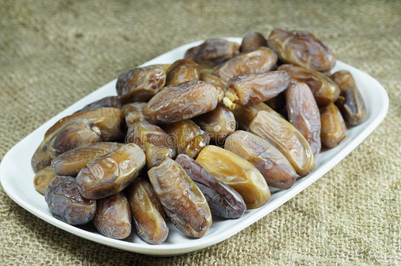 Dates on the Plate stock image. Image of eastern, sweet - 72576213