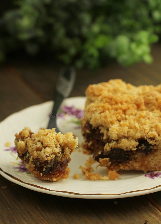 Dates squares stock image. Image of fork, healthy, slices - 30871139