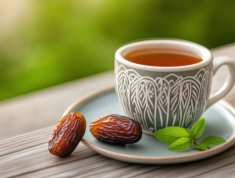 Dates and Tea stock photo. Image of sweet, organic, natural - 351462864