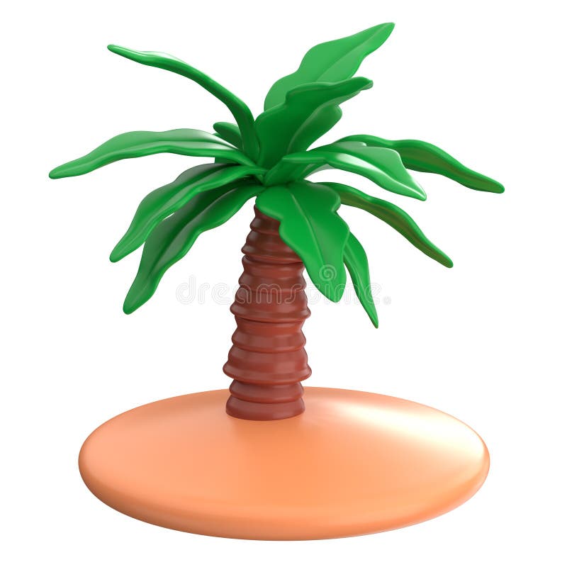 Dates Tree 3D Icon stock illustration. Illustration of tradition ...