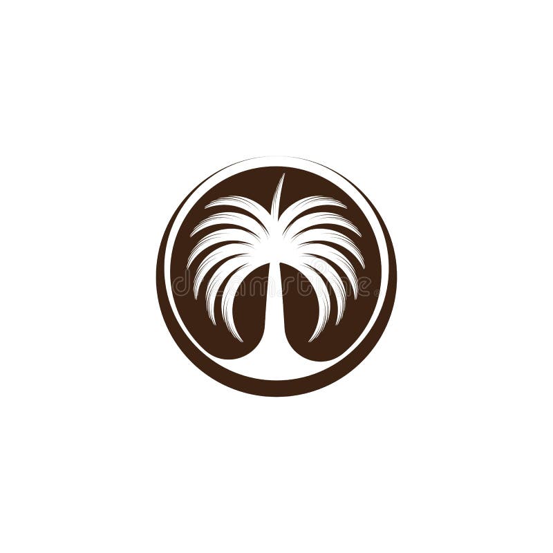 Dates Tree Logo Template Vector Symbol Stock Vector - Illustration of ...
