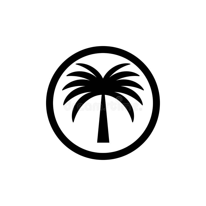 Dates Tree Icon Vector Illustration Design Logo Stock Vector ...