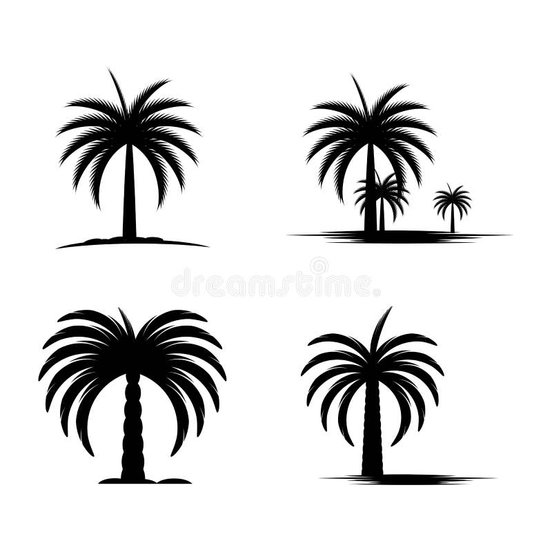 Dates Tree Icon Vector Illustration Design Logo Stock Vector ...