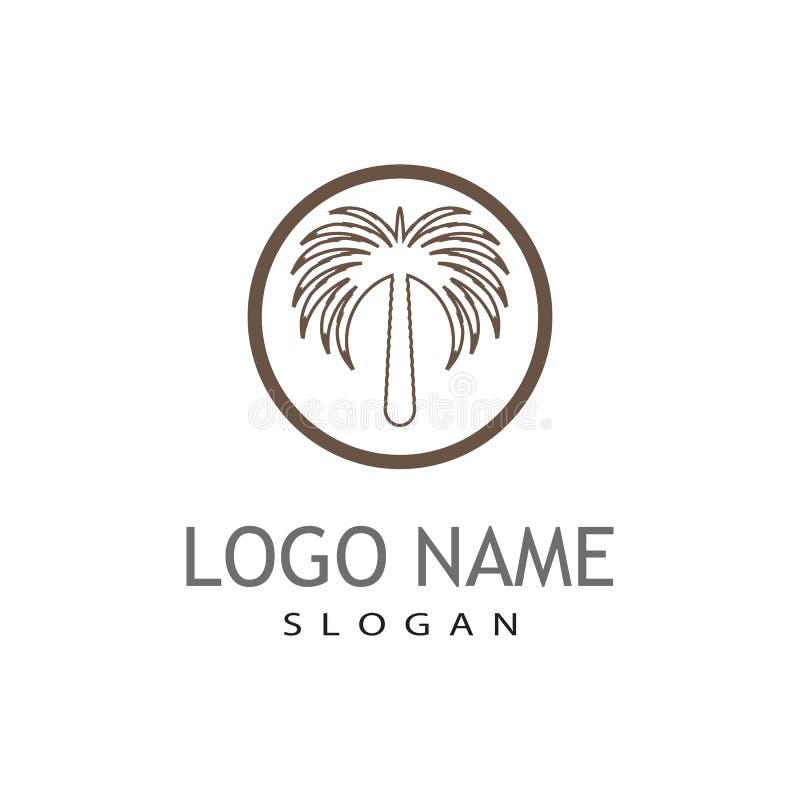 Dates Tree Logo Template Vector Symbol Design Stock Vector ...