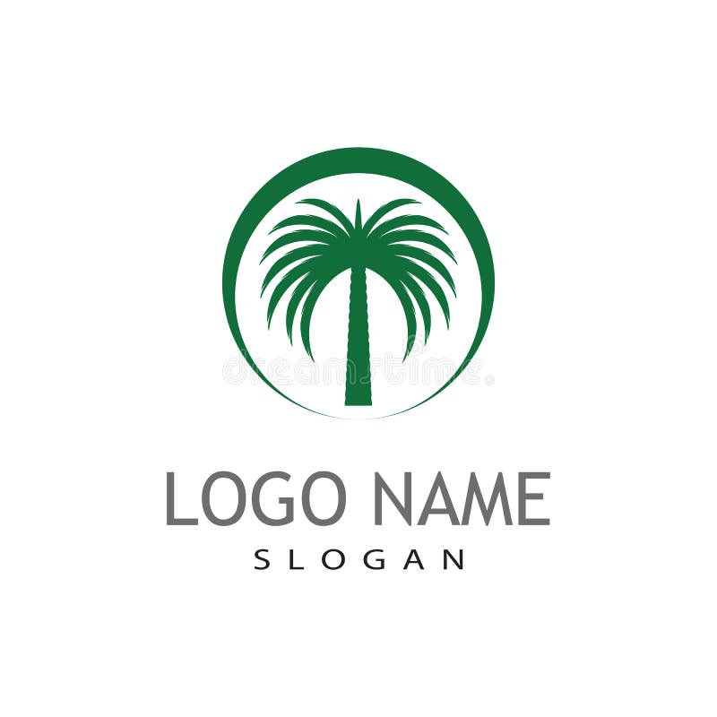 Dates Tree Logo Template Vector Symbol Design Stock Vector ...
