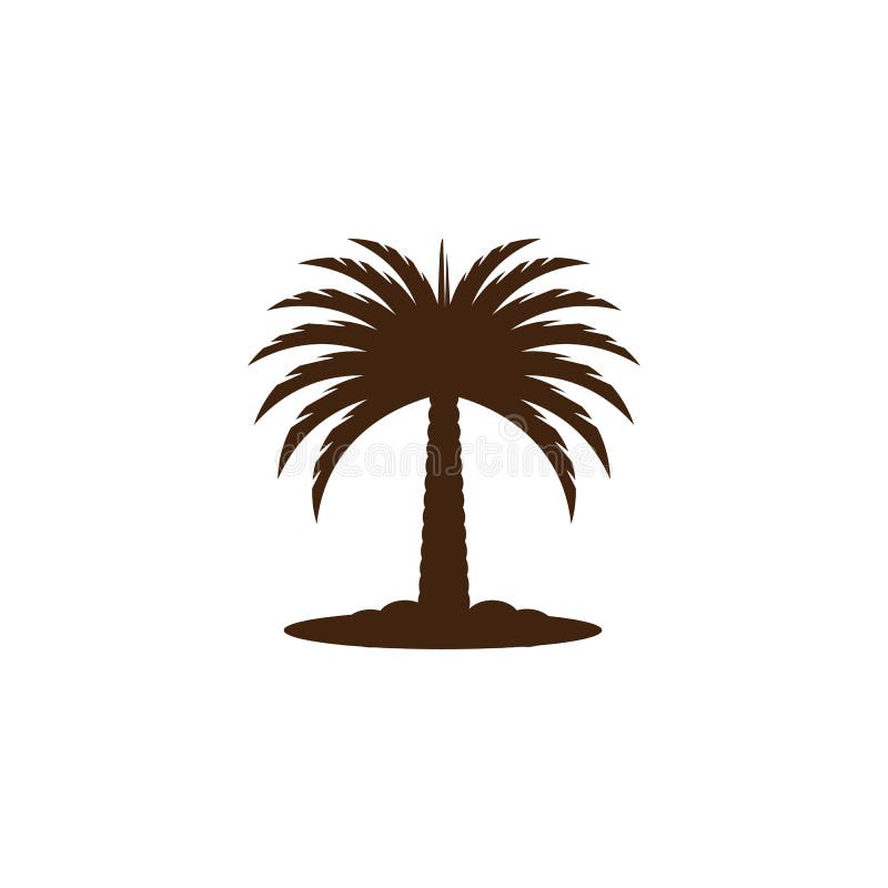 Dates Tree Logo Template Vector Symbol Stock Vector - Illustration of ...