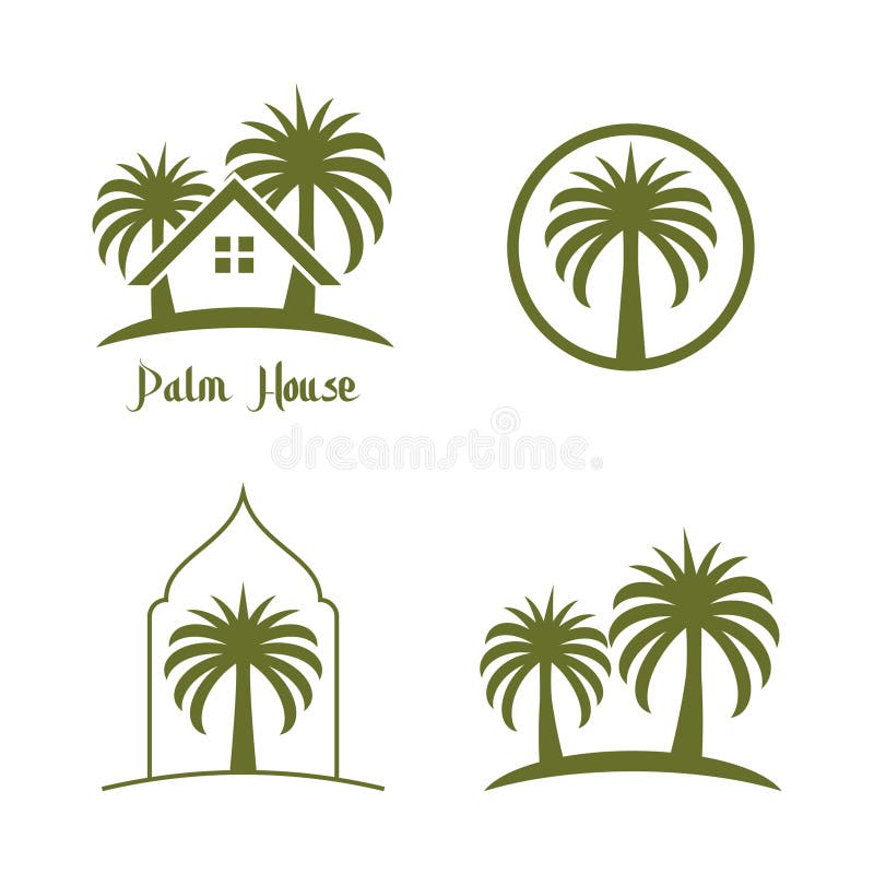 Dates tree palm logo stock vector. Illustration of arab - 271392116