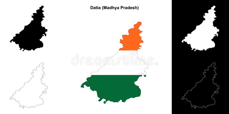 Datia Outline Map Stock Illustrations – 7 Datia Outline Map Stock ...
