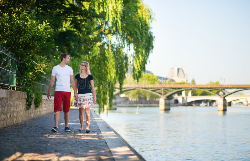 Dating couple in Paris stock photo. Image of happy, male - 36864932