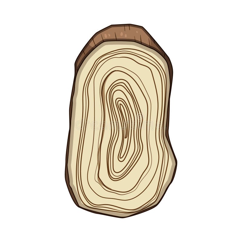 Dating Tree Rings Cartoon Vector Illustration Stock Illustration ...