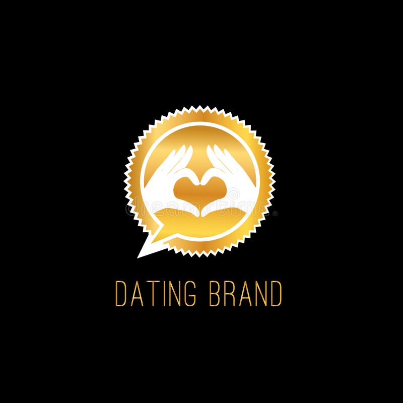 Dating Vector Logo Design Template Stock Vector - Illustration of happy ...