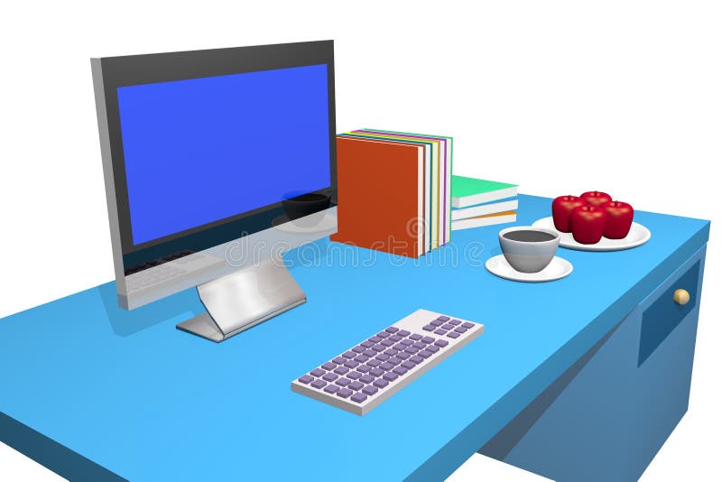 Dator 3d stock illustrationer. Illustration av utrustning - 50216516