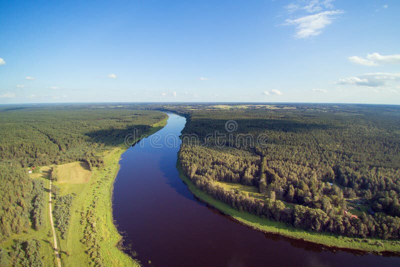 Daugava river, Latvia. stock photo. Image of road, structure - 75706200